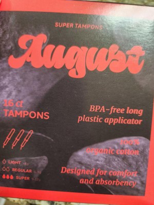 Its August Organic Super Tampons - 16pk : Target