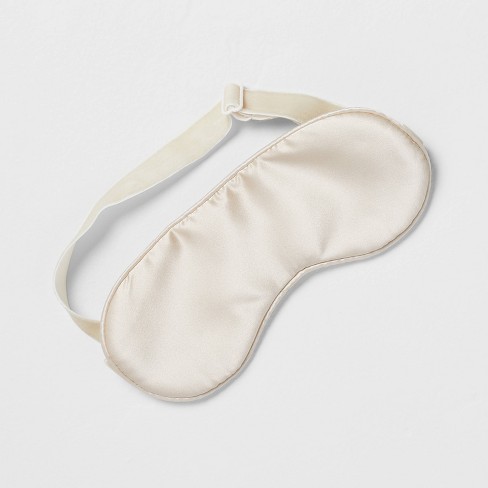 Solid Silk Eye Mask Natural - Casaluna™: Adjustable, Hand Washable ...