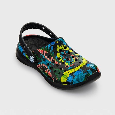 Joybees Toddler Boys' Active Clogs - Black Tie-dye 6-7 : Target
