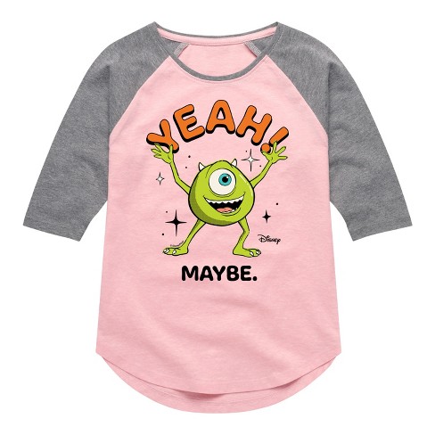 Girls' Disney Mike Yeah Maybe - Light Pink/ath Hea - Large : Target