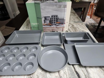 8pc Nonstick Bakeware Set Gold - Figmint™: Figmint Kitchen Baking Set ...