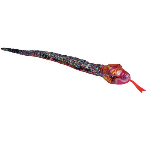 Wild Republic Sequin Snake Rainbow Stuffed Animal, 54 Inches : Target
