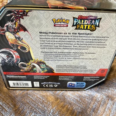 Pokémon Trading Card Game: Scarlet & Violet— Paldean Fates Tin Shiny ...
