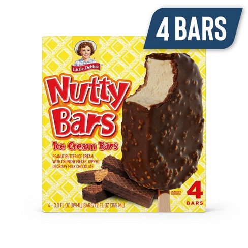 Little Debbie Nutty Frozen Ice Cream Bars - 12oz/4ct : Target