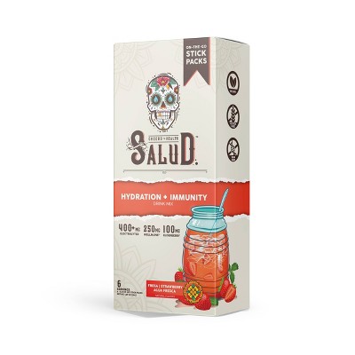 Salud Hydration + Immunity Strawberry Drink Mix - 6pk/0.21 Oz Sticks ...