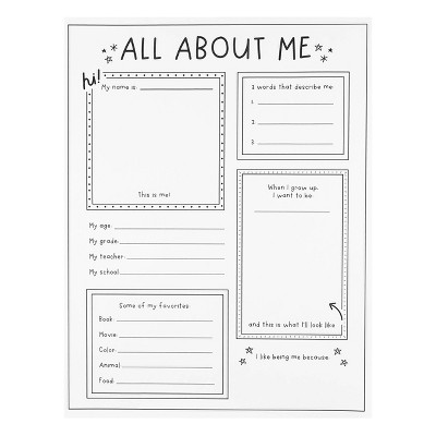 Scholastic Teacher Resources Graphic Organizer Poster, All-about-me Web ...