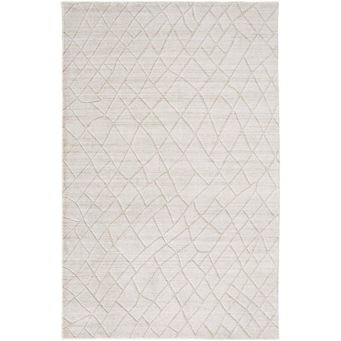 Redford Transitional Solid Ivory/gray Area Rug : Target