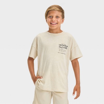 Grayson Threads Kids Big Boy Wave Back Hit T-shirt - Beige : Target