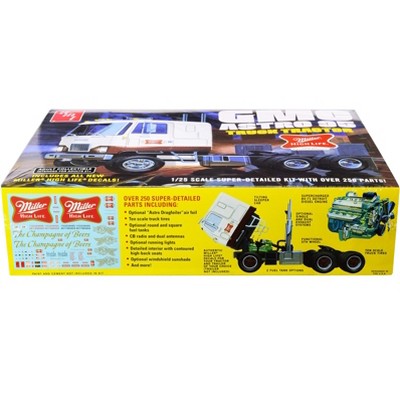 Skill 3 Model Kit Gmc Astro 95 Truck Tractor "miller" 1/25 Scale Model ...