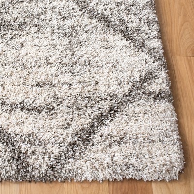 Hudson Shag Sgh281 Power Loomed Area Rug - Grey/beige - 5'3"x7'6 ...