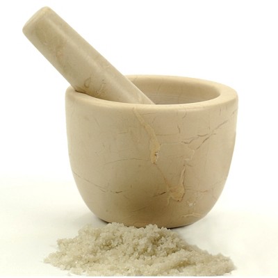 Rsvp Classic Heavy Marble Mortar & Pestle - Beige : Target