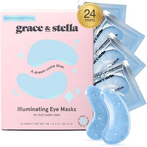 Grace & Stella Illuminating Under Eye Mask - Blue : Target