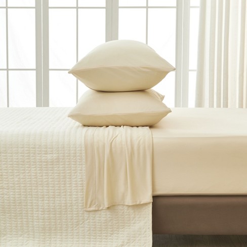 Performance Ultra Soft Solid Sheet Set (twin, Natural) : Target