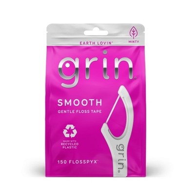 Grin Oral Care Smooth Floss Picks - 150ct : Target