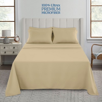 100% French Linen Sheet Set - Full - Putty Heather | Bokser Home : Target
