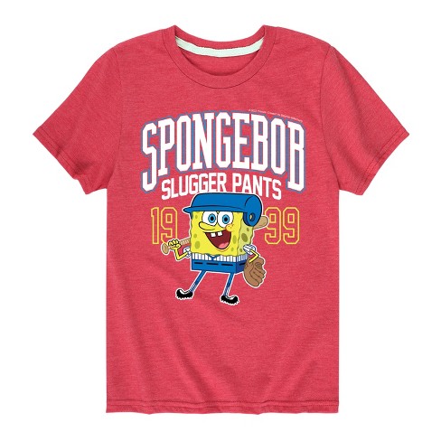 Spongebob Squarepants Spongebob Slugger Pants Short Sleeve Graphic T ...