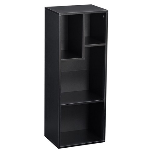 Vecelo 3 Tier Bookcase, Small Book Shelf Rustic Bookshelf Storage ...