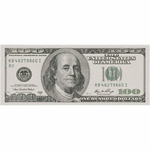 Well Woven Money Collection Hund Dollar Bill Collage 2006 Version Green ...