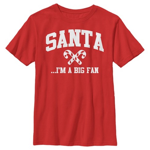 Boy's Lost Gods Santa Fan T-shirt - Red - Large : Target
