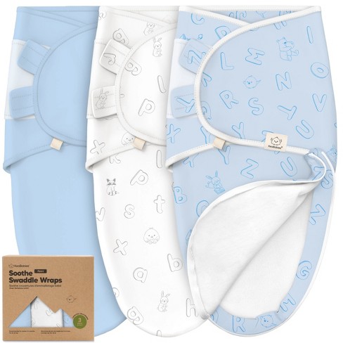 3pk Soothe Zippy Baby Swaddles 0-6 Months, Newborn Sleep Sacks, Zipper ...