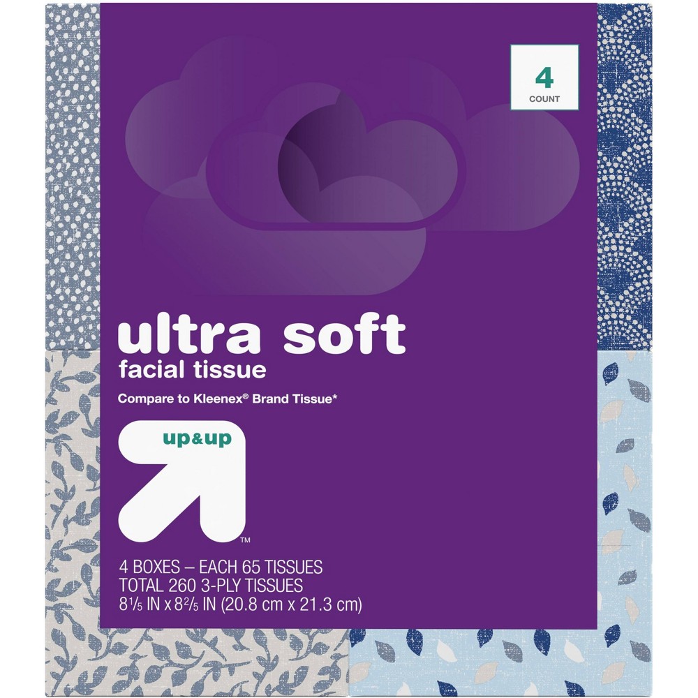 UPC 036000501599 - Ultra Soft Facial Tissue - 4pk/65ct - up & up ...