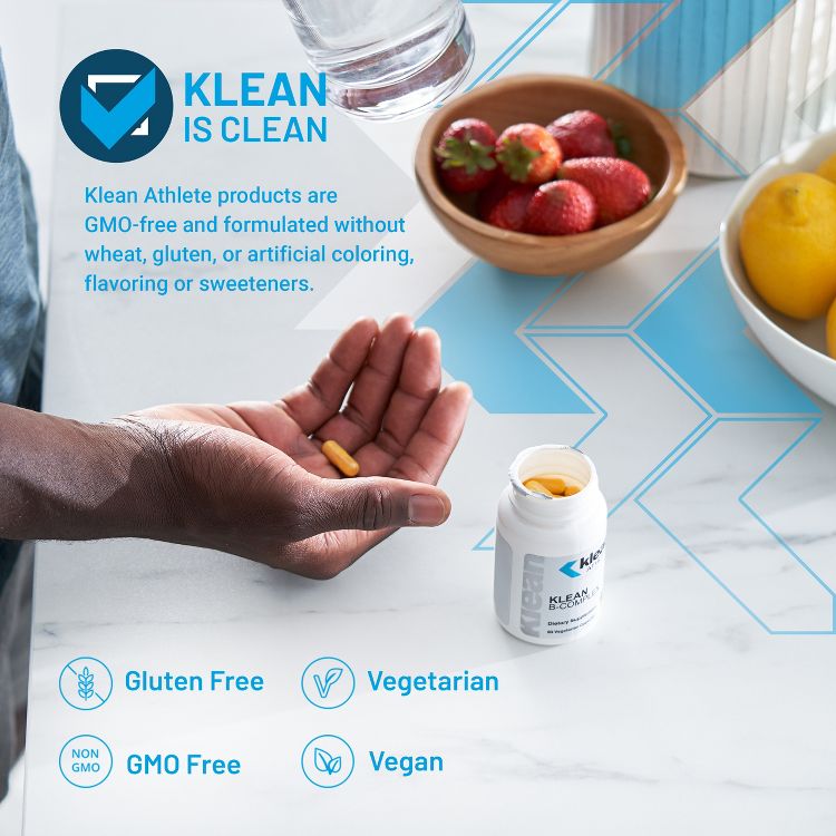 Klean Athlete Klean B-Complex - Supports Energy Production and ...