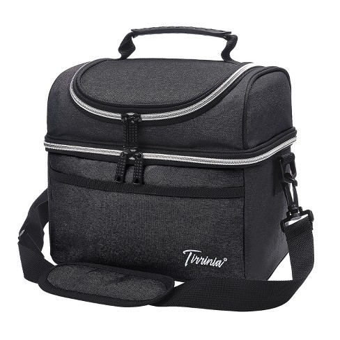 Tirrinia Dual Compartment Classic Molded Lunch Bags, Insulated ...