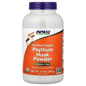 NOW Foods Certified Organic Psyllium Husk Powder, 12 oz (340 g) : Target