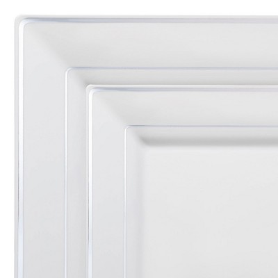 Smarty Had A Party White With Red And Gold Chord Rim Plastic Dinnerware ...