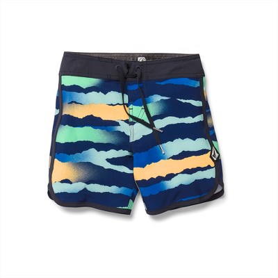 Volcom Toddler Boys Zebra Scallop Mod-tech Boardshorts, Navy - 6 : Target