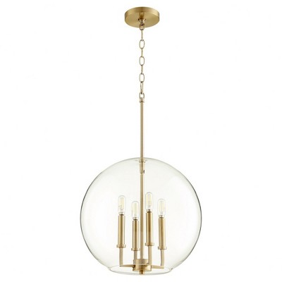Quorum Lighting 4 - Light Vanity In Aged Brass : Target