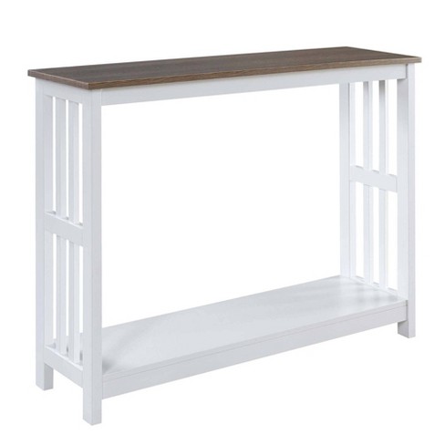 Mission Console Table Driftwood/white - Breighton Home : Target