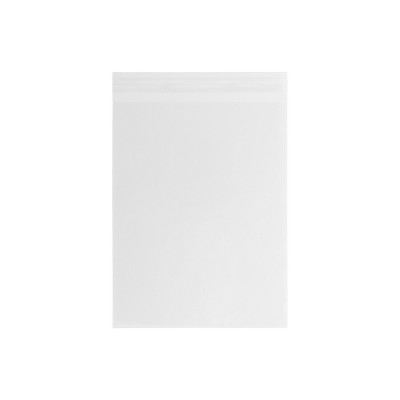 Jam Paper Cello Sleeves With Self-adhesive Closure 5.25 X 5.25 Clear 5 ...