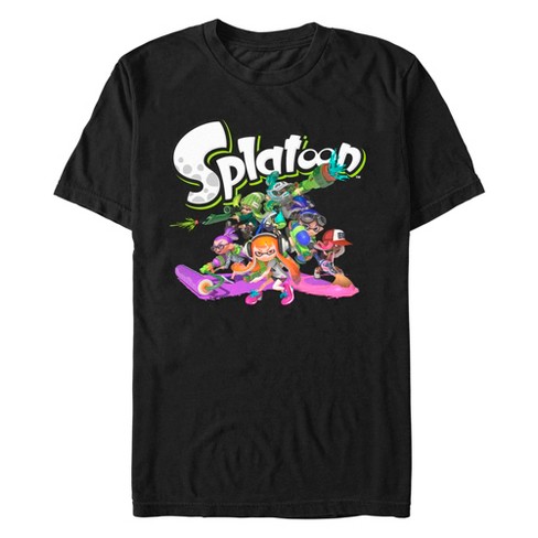 Men's Nintendo Splatoon Inkling Heroes T-shirt - Black - Large : Target
