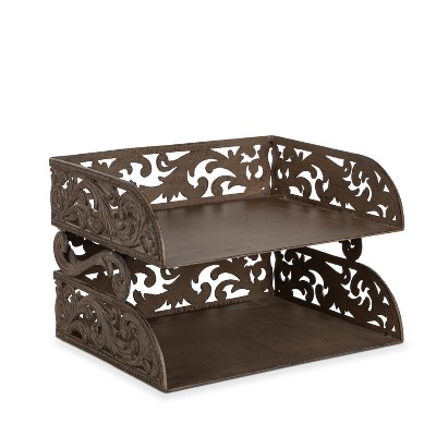 Gg Collection Metal Acanthus Stacked Organizer : Target