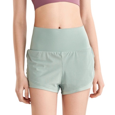 Anna-kaci Women's Quick Dry Loose Running Shorts 2-in-1 Gym- Small ,02 ...