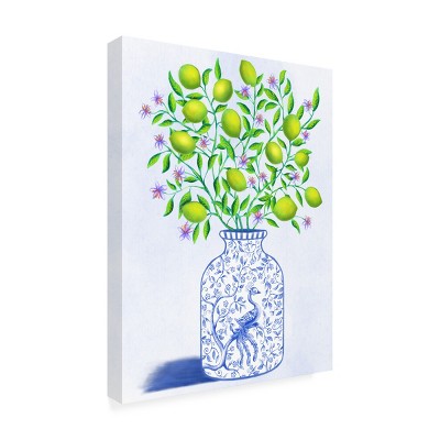 Alvina Kwong Lime Bird Chinoiserie Canvas Art : Target