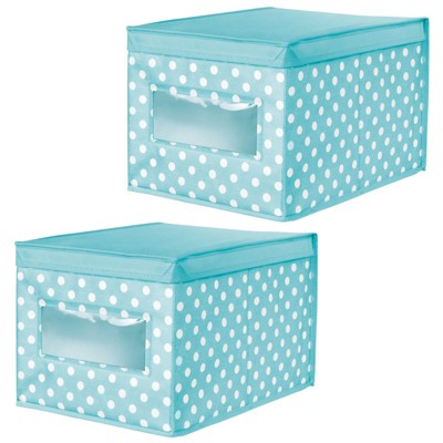 Mdesign Soft Fabric Child/kid Storage Organizer Box - 2 Pack : Target