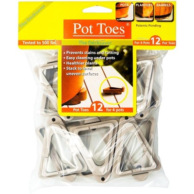 Bosmere Pot Toes 12 Pack Gray : Target