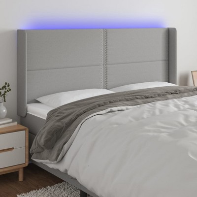 Vidaxl Led Headboard Home Indoor Bedroom Bed Accessory Upholstered Bed ...