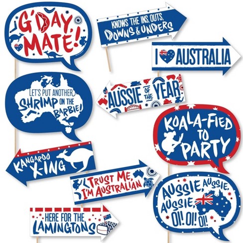 Big Dot Of Happiness Funny Australia Day - G'day Mate Aussie Party ...