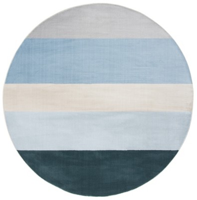 Orwell Orw301 Power Loomed Area Rug - Grey/beige - 6'7" Round ...