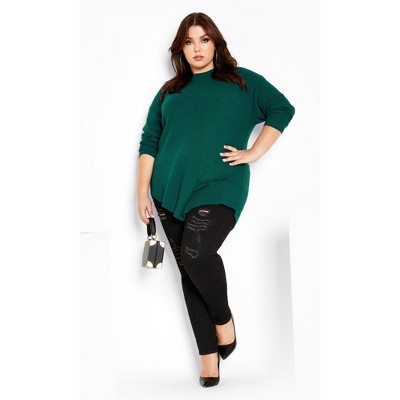Women's Plus Size Madison Jumper - Emerald | City Chic : Target