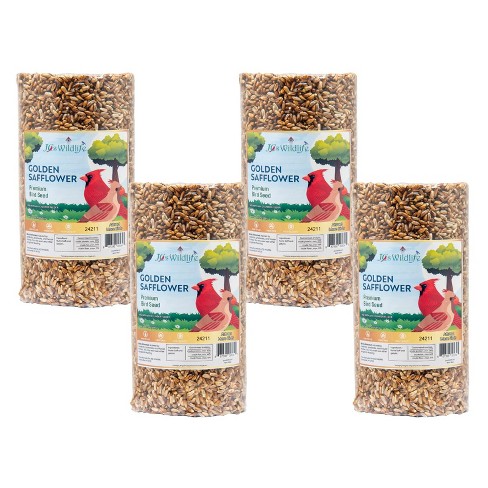 Jcs Wildlife Golden Safflower Premium Bird Seed Small Cylinder (4-pack ...