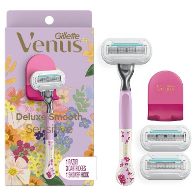 Venus Deluxe Smooth Sensitive Women's Razor + 2 Razor Blade Refills ...