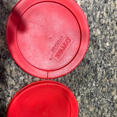 Pyrex 2 Cup 6pc Round Glass Food Storage Value Pack Red : Target