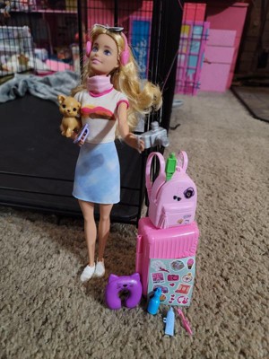 Barbie Doll And Accessories Travel Set With Puppy : Target