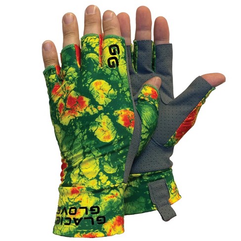 Glacier Glove Ascension Bay Fingerless Sun Gloves - Large - Rasta : Target