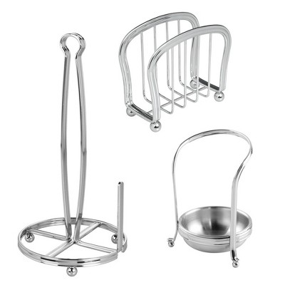 mDesign Kitchen Counter Accessory Set - Set of 3 : Target