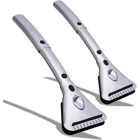Zone Tech Heated Car Window Snow Or Ice Scraper 12v Extendable 2 Pack : Target
